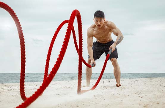 Go West Beach Camp, la salle de sport sur la plage