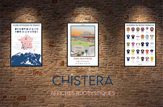 Chistera, la première marque d'affiches de rugby 100% française