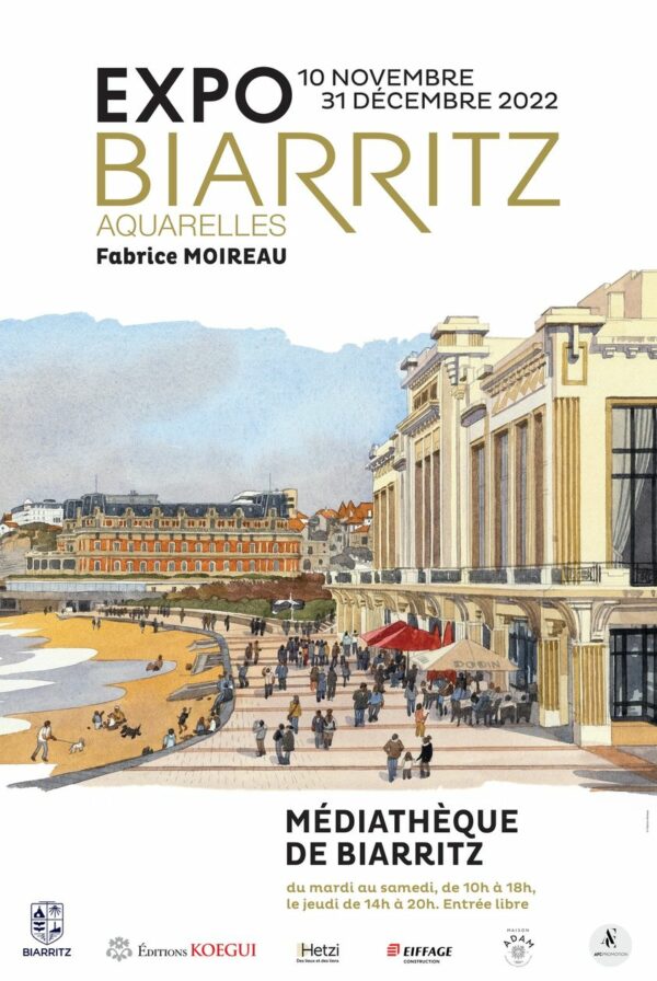 EXPO "Biarritz - Aquarelles de Fabrice Moireau"